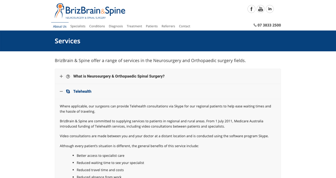BrizBrain & Spine Clinic - TrafficHub